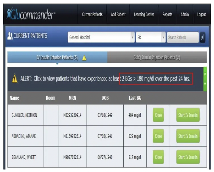 eGlycemic Management Solution Safely Achieves Prescribed Glycemic ...